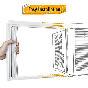 LBG Products Window Air Conditioner Side Panel and Frame Set,AC Accordion Filler Kit,Fits Most 10000BTU Window Air Conditioners