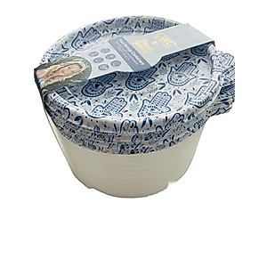 COOK WITH COLOR 20 Piece Round Plastic food containers. 10 Lids & 10 containers ROUND/CIRCULAR/LIMITED EDITION DESIGNS (THE EYE)