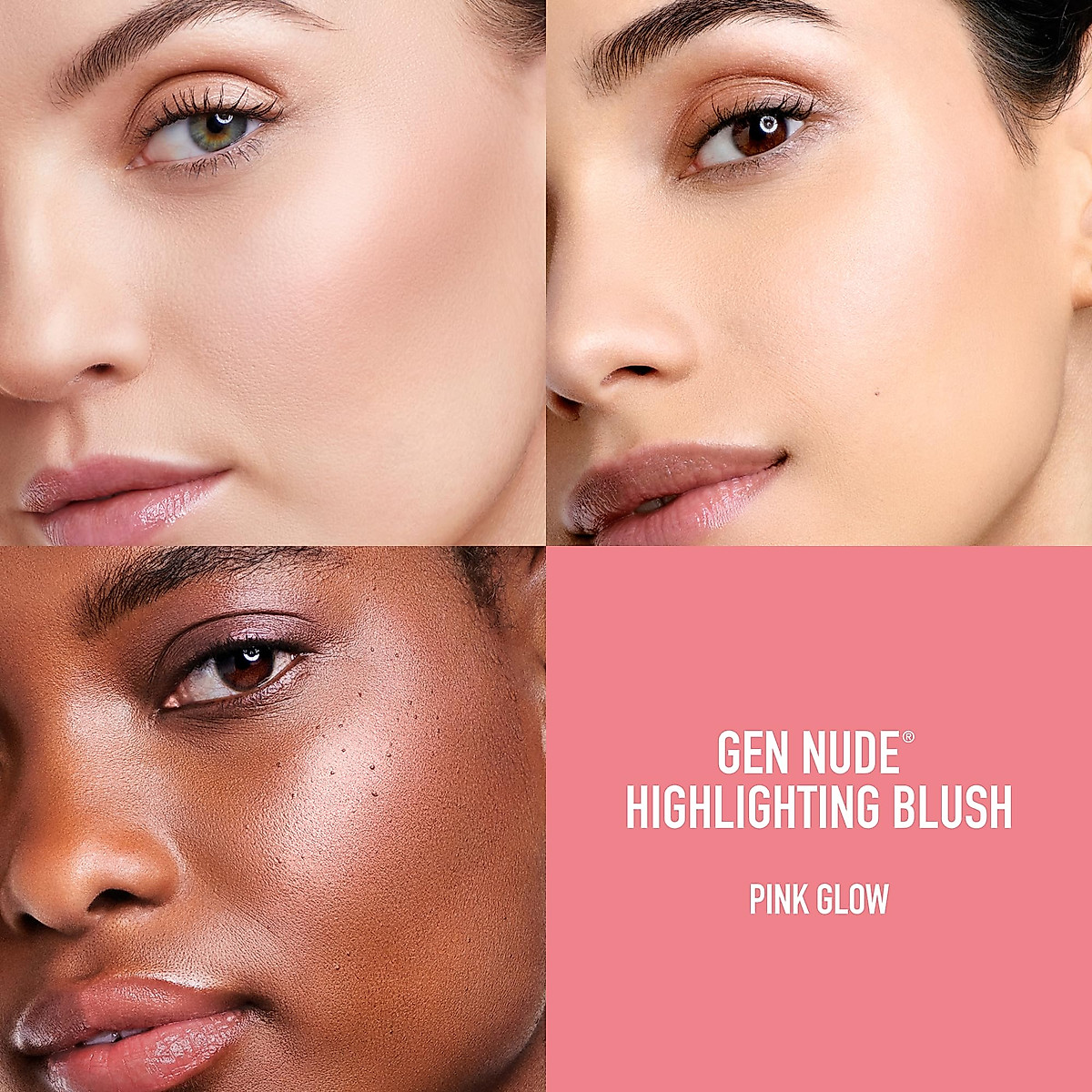 bareMinerals Gen Nude Highlighting Blush, 2-in-1 Blush + Highlighter Hybrid, Silky Blendable Makeup, All-Day Wear, Talc Free, Vegan