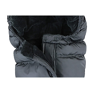 7AM Enfant Stroller Blanket 212 - Adjustable Baby Car Seat Zipped Blanket for Babies Winter, Unisex Multi Purpose Fleece Lined Warm Hooded Toddler Footmuff Water Repellent | (6M - 4T)