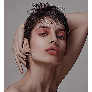 Jstyle 20G 1.5mm 2mm 2.5mm 3mm 3.5mm 4mm Round Diamond CZ Nose Screw Studs Rings Piercing Jewelry