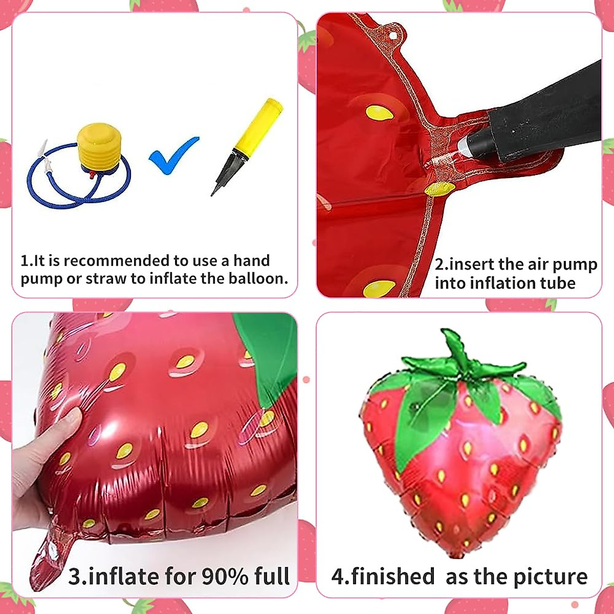 DUILE Strawberry Birthday Party Decorations Strawberry Balloons Garland Arch Kit Strawberry First Birthday Baby Shower Summer Fruit Party Decoration