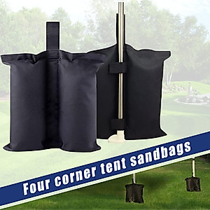 NA Canopy Weight Bags for Pop up Canopy Tent, Heavy Duty Sandbags for Instant Outdoor Sun Shelter Canopy Legs