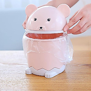 Toyvian 3Pcs Mini Desk Trash Can with Lid Waste Paper Basket Trash Bin Tiny Trash Can Waste Basket Tiny Trash Can Cute Trash Can Mini Baskets Desk Trash Can Desktop Trash Can Recycle Bin with Lid