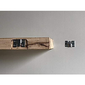 Urban Legacy Modern Hardwood Floating Accent Shelves | Set of 2 | Wormy Maple | Furniture Grade Clear Coat | Amish Handcrafted, Lancaster, PA (24" x 7" x 2")