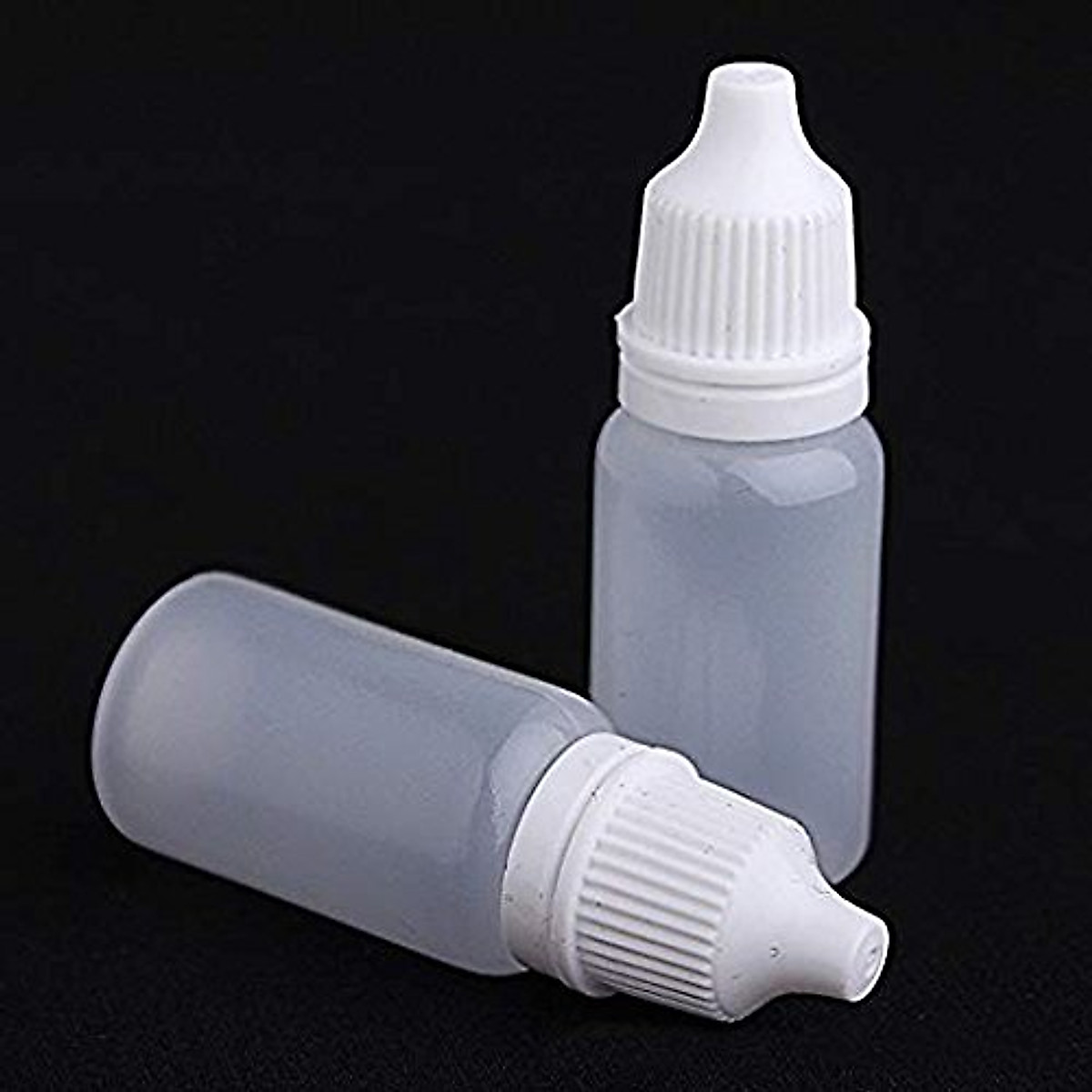 ericotry 12 PCS 30ml 1oz Empty Refillable Ldpe Plastic Squeezable Eye Dropper Bottles Portable Eye Liquid Dropper Container with Screw Caps and Plugs Essential Oil Container