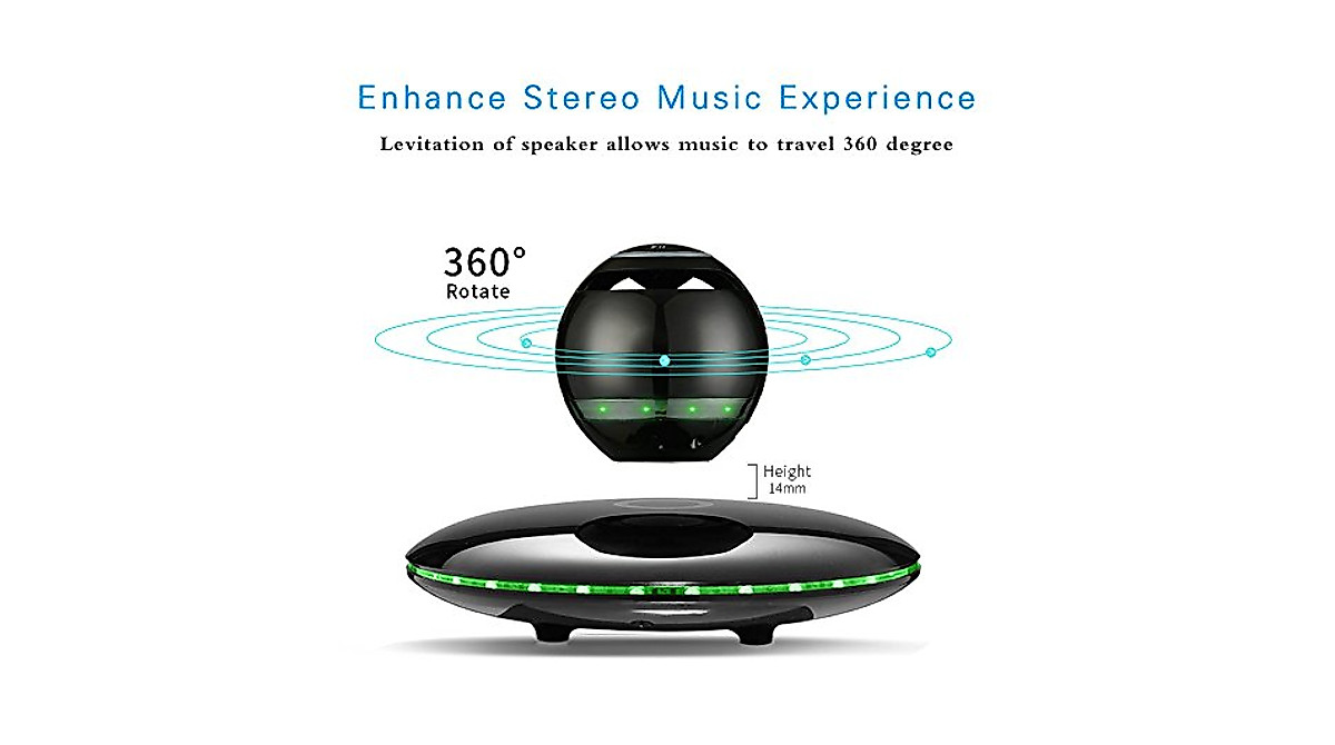 Infinity Orb Levitating Bluetooth Speaker with LED Lights