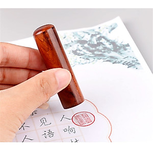 Japanese Name Stamps,Wood Japanese Hanko Chop Chinese Custom Wood Stamps,Name Stamp Japanese Stationery Chinese Name Seal Round Square to Choose(Various Sizes)