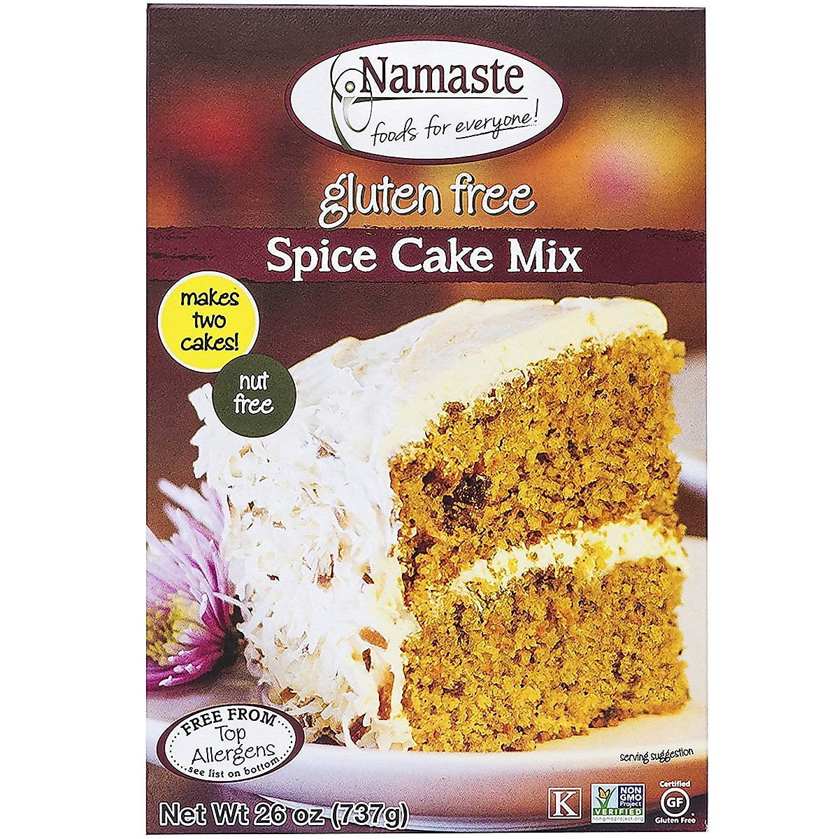 Namaste Foods, Gluten Free Spice Cake Mix, 26-Ounce Bags (Pack of 3)