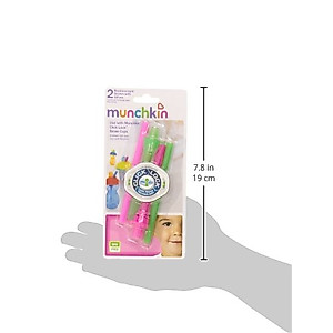 Munchkin Click Lock Replacement Straws with Valves - 2 pk - Assorted Colors