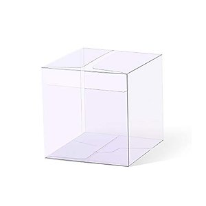 YOZATIA 25PCS Transparent Boxes 2 x 2 x 2 inch, Candy Box, Clear Favor Boxes Gift Boxes for Wedding, Party and Baby Shower Favors