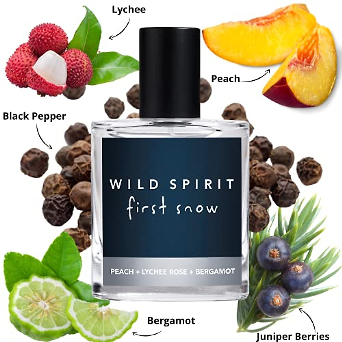 Wild Spirit First Snow Eau De Parfum Spray | Bold, Spicy Cruelty-Free Perfume for Women, 1 fl oz/30mL