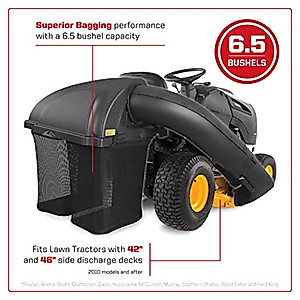 Arnold Corporation 19A30034000 Twin Bagger for Husqvarna Outdoor Products-Made Tractors with 42" and 46" Side Discharge Decks, Black
