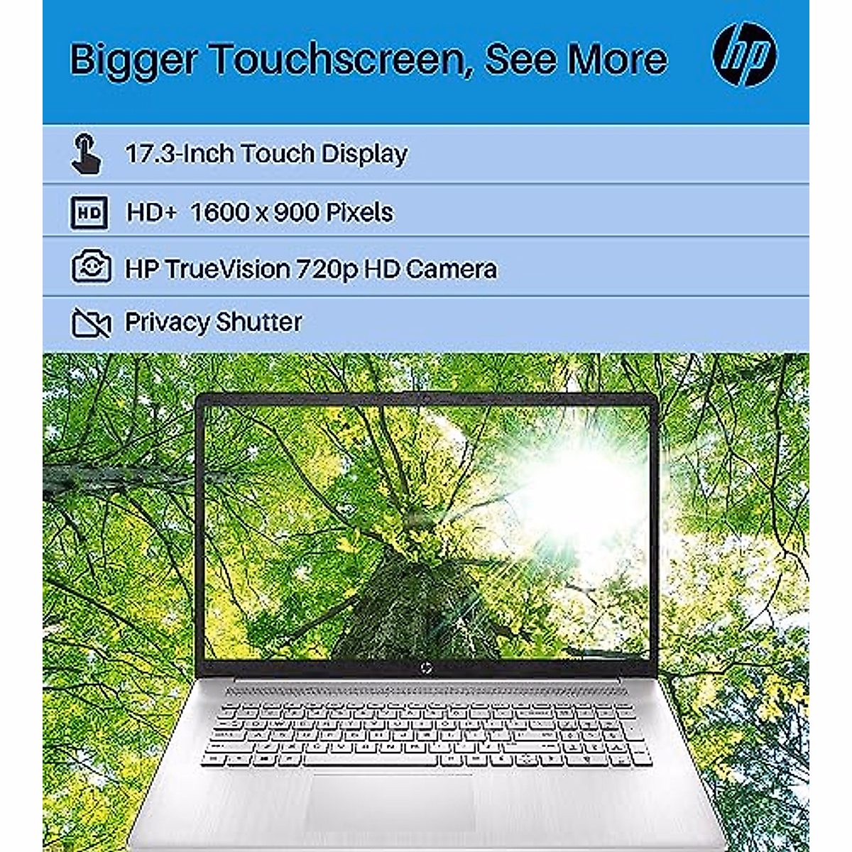 HP 2023 Newest 17.3" HD Touchscreen Laptop, for Business and Students, AMD Ryzen 5 7530U (Beats i7-1165G7), 16GB RAM, 1TB SSD, AMD Radeon Graphics, Wi-Fi 6, Bluetooth, Webcam, Windows 11 Home