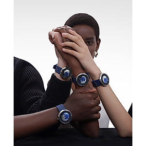 CIGA Design Mechanical Automatic Watch Blue Planet U Series Stainless Steel Case Sapphire Crystal Fluororubber Strap Watches for Men and Women