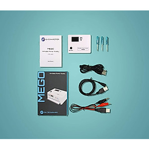 Rechargeable Breadboard Power Supply – 4 to 24V DC Output Power Supply with 2000mAh Rechargeable Battery with USB Charging – Ideal for Labs and Projects in Classroom, Outdoor and Home Schools