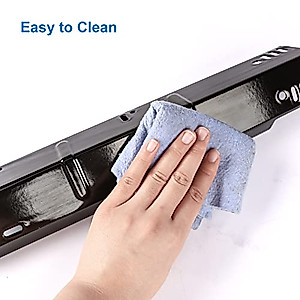 Uniflasy Grill Heat Plate and Grease Tray with Catch Pan Replacement for Dyna-Glo DGH450CRP, Heat Plates for Dyna-Glo 4 Burner Grill