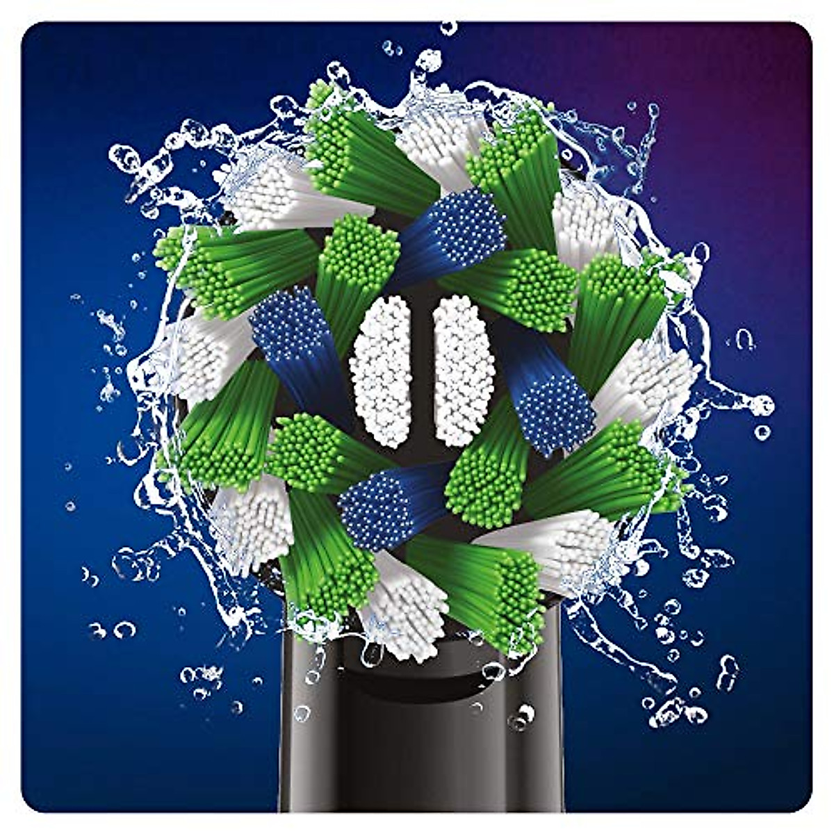 Oral-B Oral-B CrossAction with CleanMaximiser Black Edition Brush Heads Pack of 3