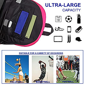 DAFISKY Youth Soccer Backpack - Soccer Bag with Shoes and Ball Compartment Sport Equipment Bags for Football Volleyball Basketball