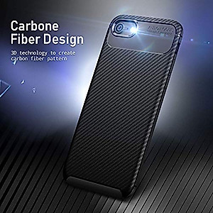 ORIbox for iPhone SE (3rd and 2nd gen) and iPhone 8/7 Case Black, Durable Lightweight Shockproof Cover,Slim Phone Case for iPhone SE 2022/2020 for Women Men Girls Boys