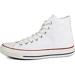 Converse Unisex Chuck Taylor All-Star High-Top Casual Sneakers in Classic Style and Color and Durable Canvas Uppers Optical White 11.5 M US Women / 9.5 M US Men