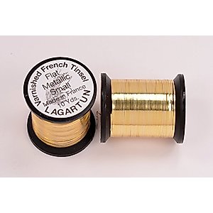 Lagartun Varnished French Flat Tinsel (Gold, Small)