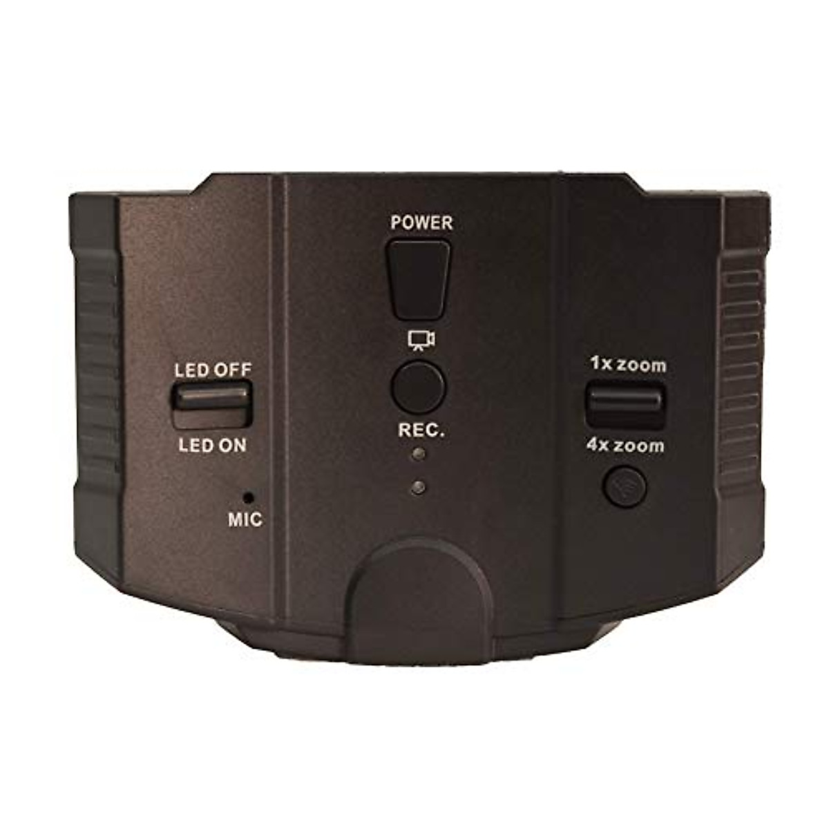 LIDCAM+ LC-WF-BZ Hands Free Hat Mounted Digital Action Camera, 1080P HD Wi-Fi with Full Audio and 1X to 4X Zoom, Black