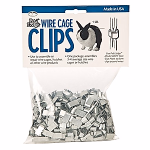 Pet Lodge Wire Cage Clips Metal Clips for Assembling & Repairing Rabbit Hutches & Pet Homes (1 lb.) (Item No. ACC1)