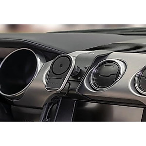 Scosche MPQ5AMPSPC-UB MagicMount Pro Charge5 15W MagSafe Wireless Charging Magnetic Cell Phone Car Mount with AMPS Mounting Plate Compatible with Scosche/ProClip Vehicle Specific Mount Bases