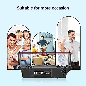 ISTAR Compatible Ribbon Replacement for Star RC700 SP700 to use with Sp 700 Sp700 Rc700 Sp712 Sp717 Sp742 Sp747 Printer (Black and Red, 12-Pack, Sealed Individual Pack)