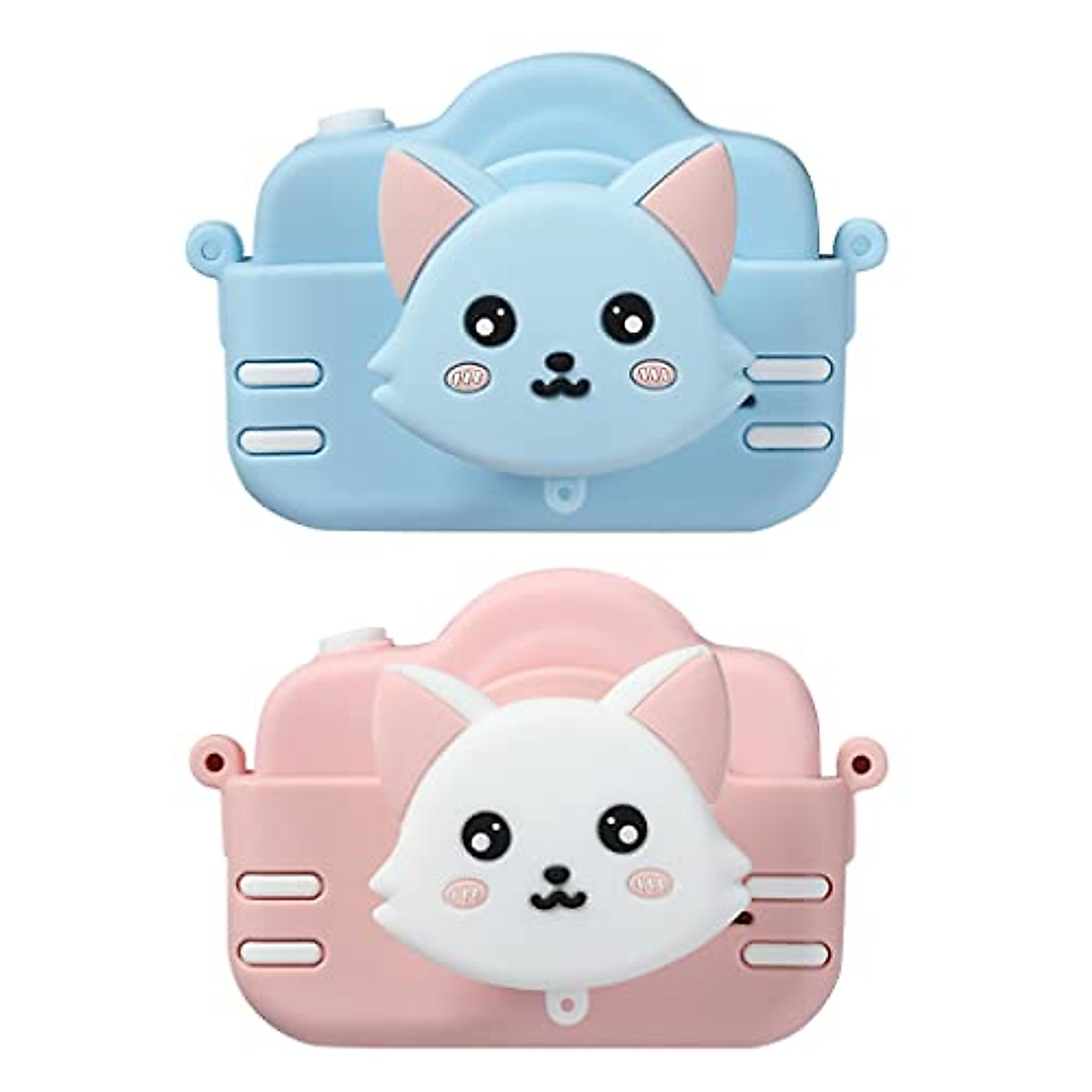 Kingjinglo 1080P Digital Camera Front & Back Dual Lens Video Recorder 2000W Pixels 2.0" IPS Screen Great for Kid Boy Girl Cute Cartoon Digital Camera for Kids Baby 1080P Video Selfie Tool Front 3