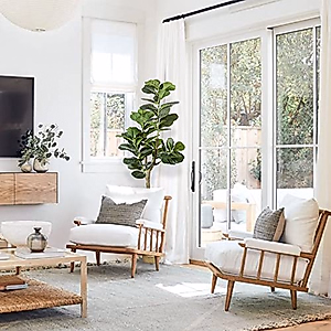 SeelinnS Artificial Fiddle Leaf Fig Tree 6FT Faux Fiddle Leaf Fig Tree Large Fake Plant in Pot Fig Artificial Tree for Home Decor Indoor and Outdoor