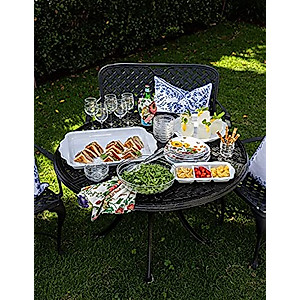 Juliska - Isabella Acrylic Serving Bowl 13 in, Acrylic Glass - Unbreakable, Clear Acrylic, Embossed Serving Bowl