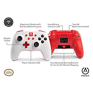 PowerA Enhanced Wireless Controller for Nintendo Switch - White