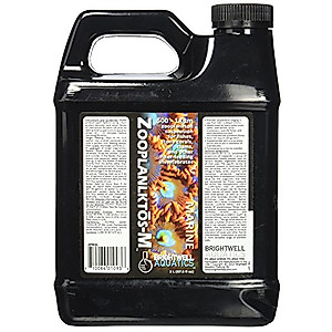 Brightwell Aquatics Zooplanktos-M - Zooplankton Food Supplement for Marine and Reef Aquariums, 2-l