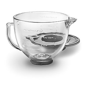 KitchenAid 5-Qt. Tilt-Head Glass Bowl with Measurement Markings & Lid