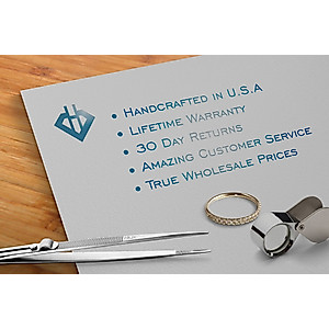 Houston Diamond District 1.5 Carat 14K White Gold Synthetic Lab Grown Princess Classic Elegant Split Shank Halo Style IGI CERTIFIED Engagement Ring (1 Ct, I-J Color, SI1-SI2 Clarity Center)