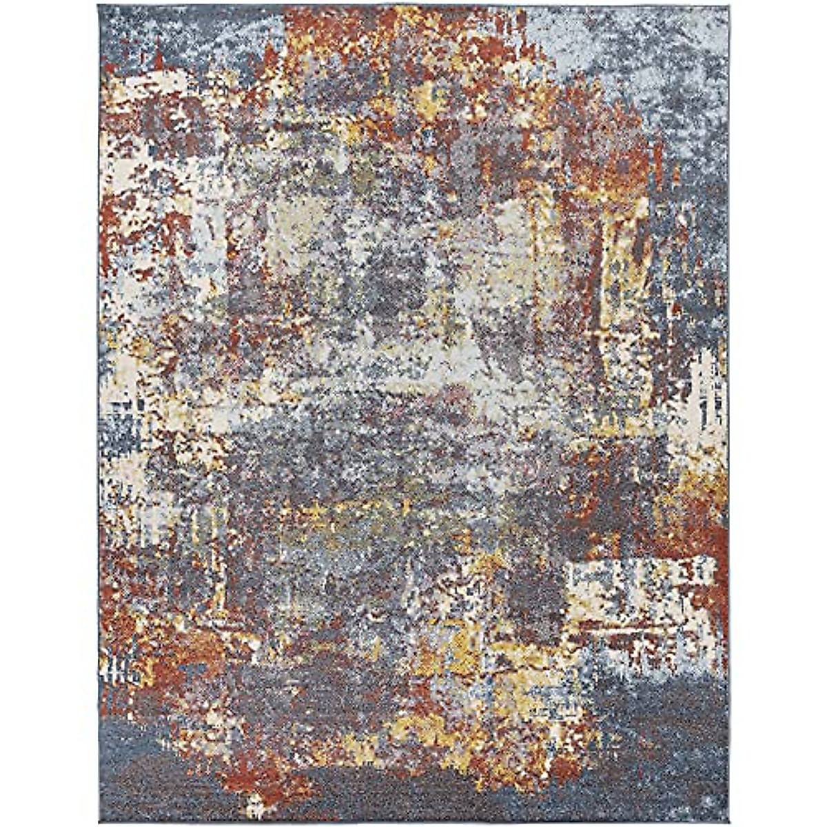 Artistic Weavers Eira Modern Abstract Area Rug, 7'10" x 10'3", Blue/Orange