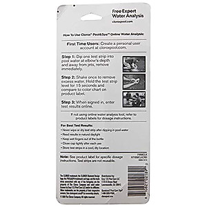 Clorox Pool&Spa 70050CLX 6-Way Test Strips, White