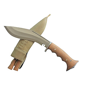 8 Inch Khukuri/Kukri Knife : Model - Iraqi Gripper Blocker, Handmade Machete, Bladed