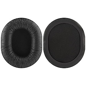 Geekria QuickFit Replacement Ear Pads for Audio-Technica ATH-M40fs ATH-D40fs ATH-M66 Headphones Ear Cushions, Headset Earpads, Ear Cups Repair Parts (Black)