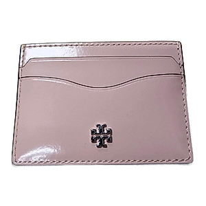 Tory Burch 139340 Emerson Clay Pink With Silver Hardware Patent Women's Slim Card Case, Small