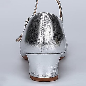 Women's Solid Color Buckle Two Point Sole Rubber Low Heel Thick Heel Dance Shoes Sandals Saltwater Sandals Womens Size 8 (Gold, 7)