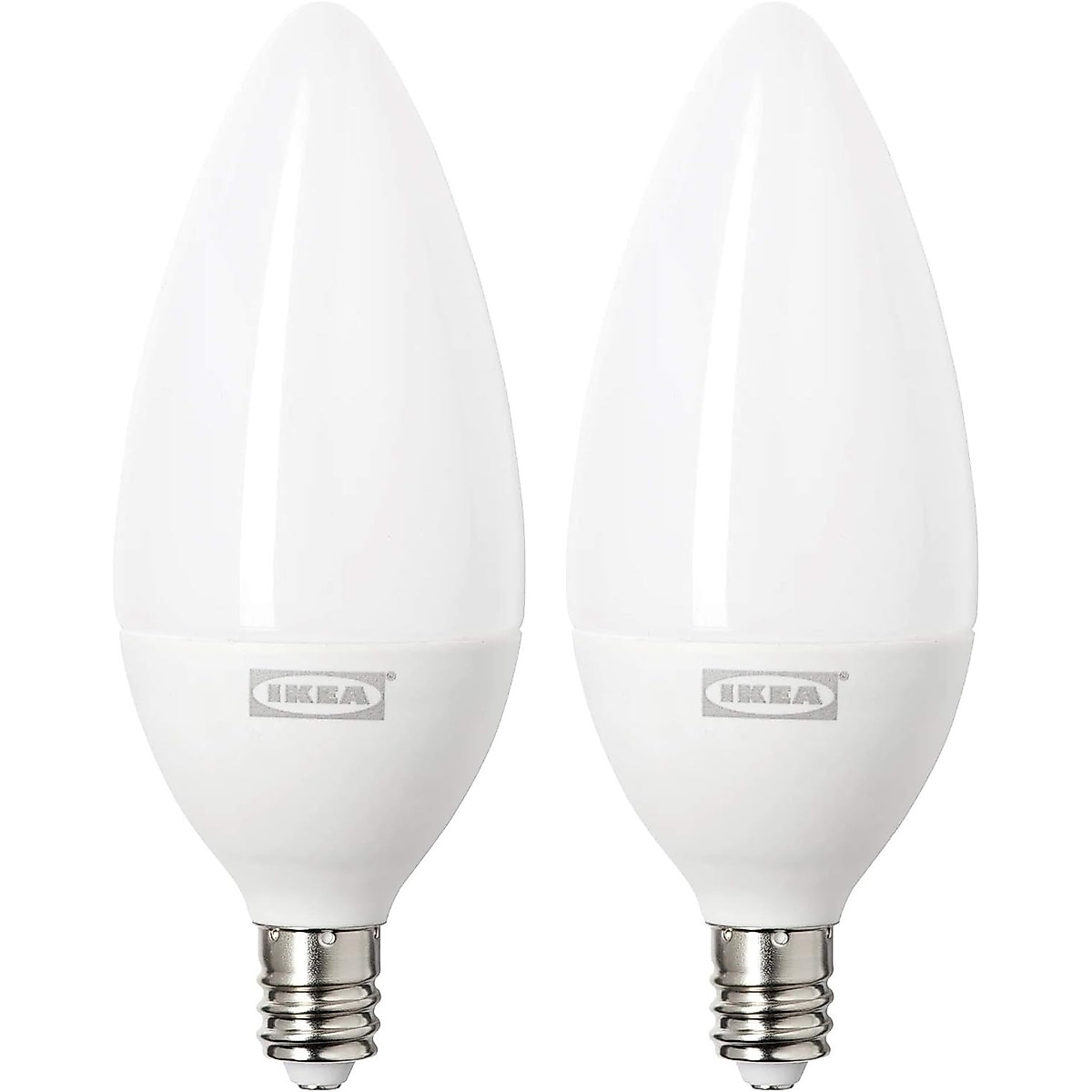 Ikea Ledare LED Bulb E12 400 Lumen Dimmable Warm Dimming Chandelier Opal 303.888.20