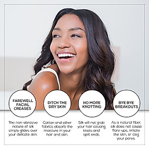 Bella Coterie Luxury Silk Pillowcase for Hair and Skin | 30 Momme | 100% Pure 6A Mulberry Silk | Super Soft | Perfectly Plush [Queen, Champagne]