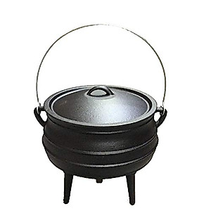 Cuisiland Seasoned 10 Quart Cast Iron Potjiekos