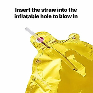 40 Inch Yellow Large Number 4 Balloons With Crown, Number 4 Foil Helium Balloons, 4th Birthday Decorations, Anniversary Party Supplies. (Yellow 4)