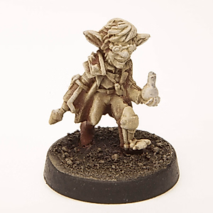 Stonehaven Gnome Mad Scientist Miniature Figure (for 28mm Scale Table Top War Games) - Made in USA