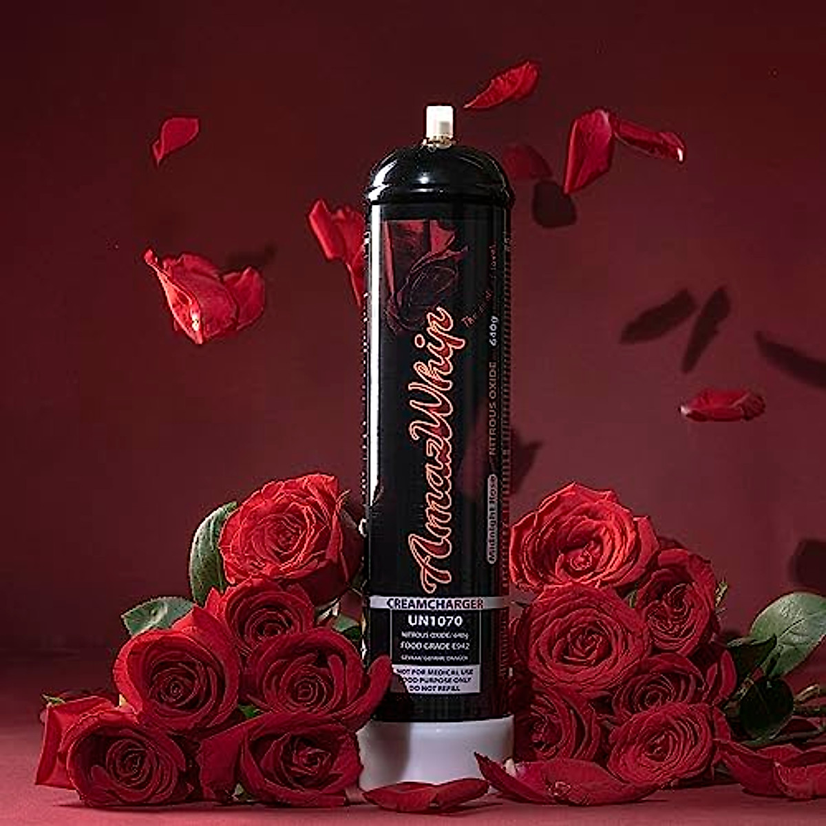 AMAZWHIP 0.95L,640g Whipped Cream Charger Nitrous Tank for Whipped Cream Dispenser (Combination, 4 cylinders)