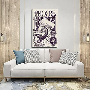 Falyan Phoebe Bridgers Tour Poster Canvas Poster Wall Art Decor Print Picture Paintings for Living Room Bedroom Decoration Unframe-style 12x18inch(30x45cm)